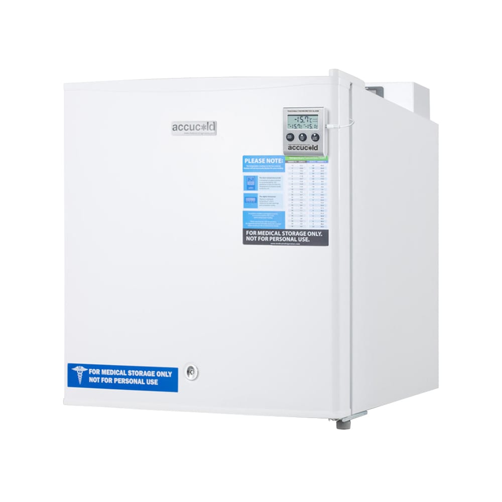 Accucold 18 1/2" Countertop Vaccine Freezer - Probe Hole, White, 115v ...