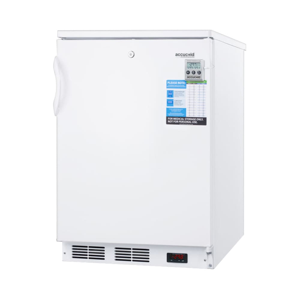 Accucold 23 5/8" Undercounter Laboratory Freezer - Locking, White, 115v ...