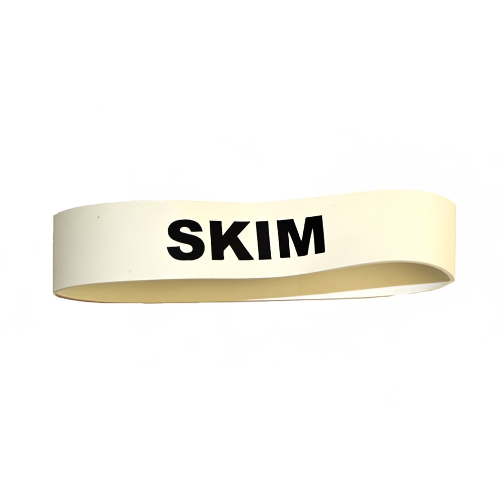Service Ideas Skim Food Service Band - 3/4" x 3 1/2", White (FBSKIM)