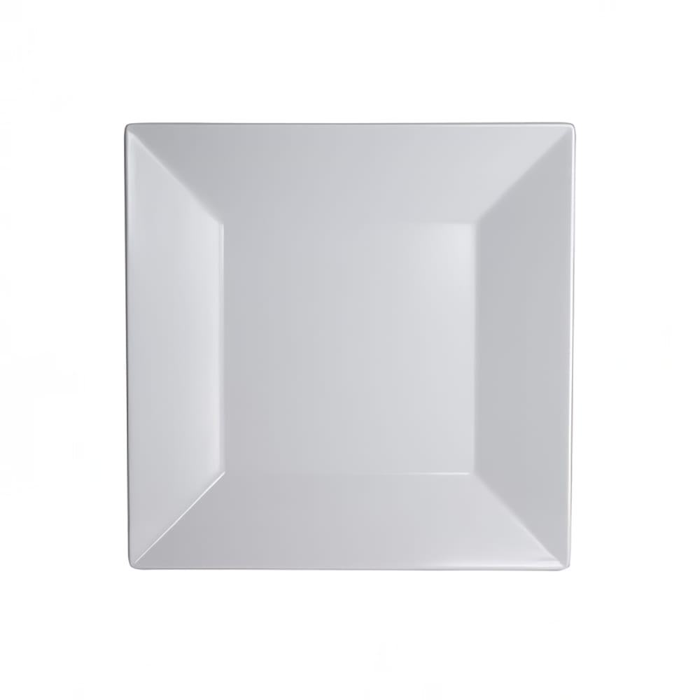 Steelite 7064MM204 10" Square Melamine Plate, Polar White