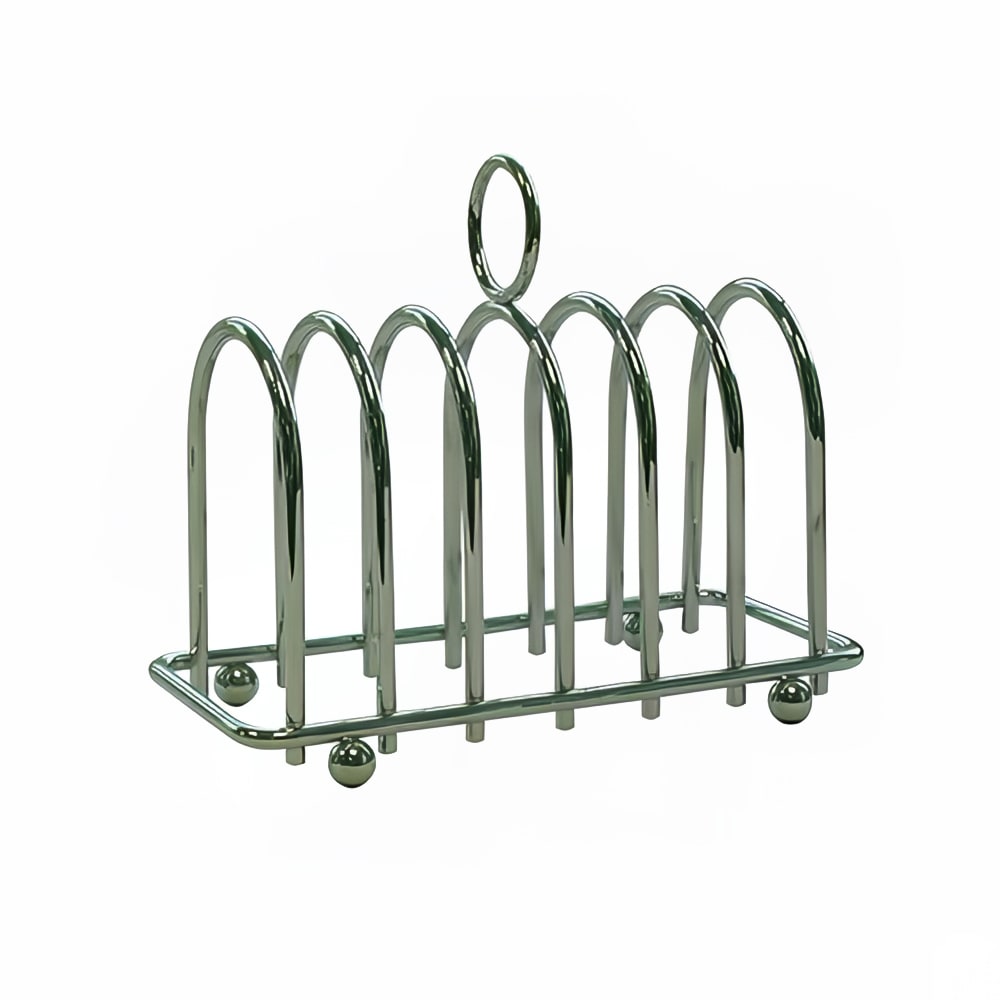 Steelite GW701614 6 Slice Toast Rack - Stainless Steel, Chrome Plated