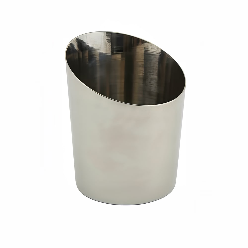Steelite GWSVCA10 15 oz Round Serving Cone - Stainless Steel, Silver