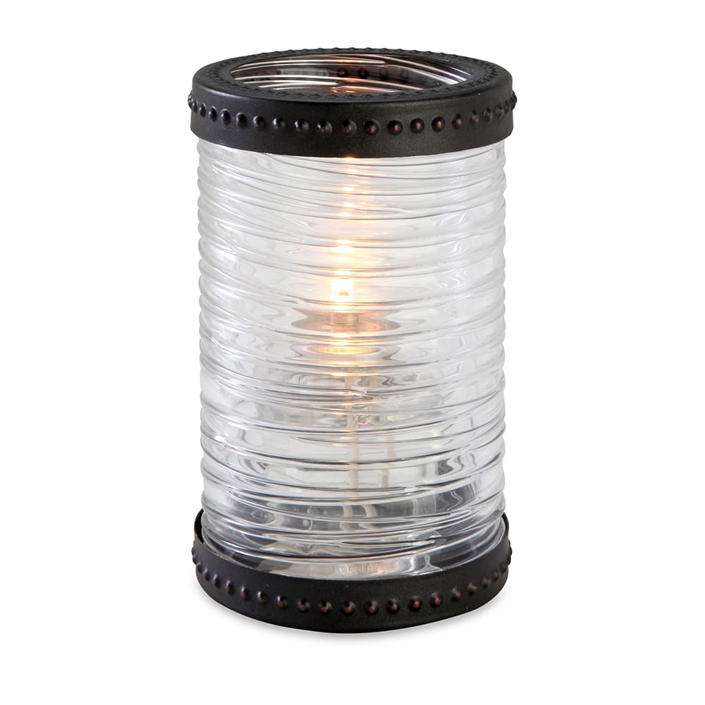 Sterno Madison Twister Candle Lamp - 3 1/8"D x 5"H, Glass, Clear/Bronze ...