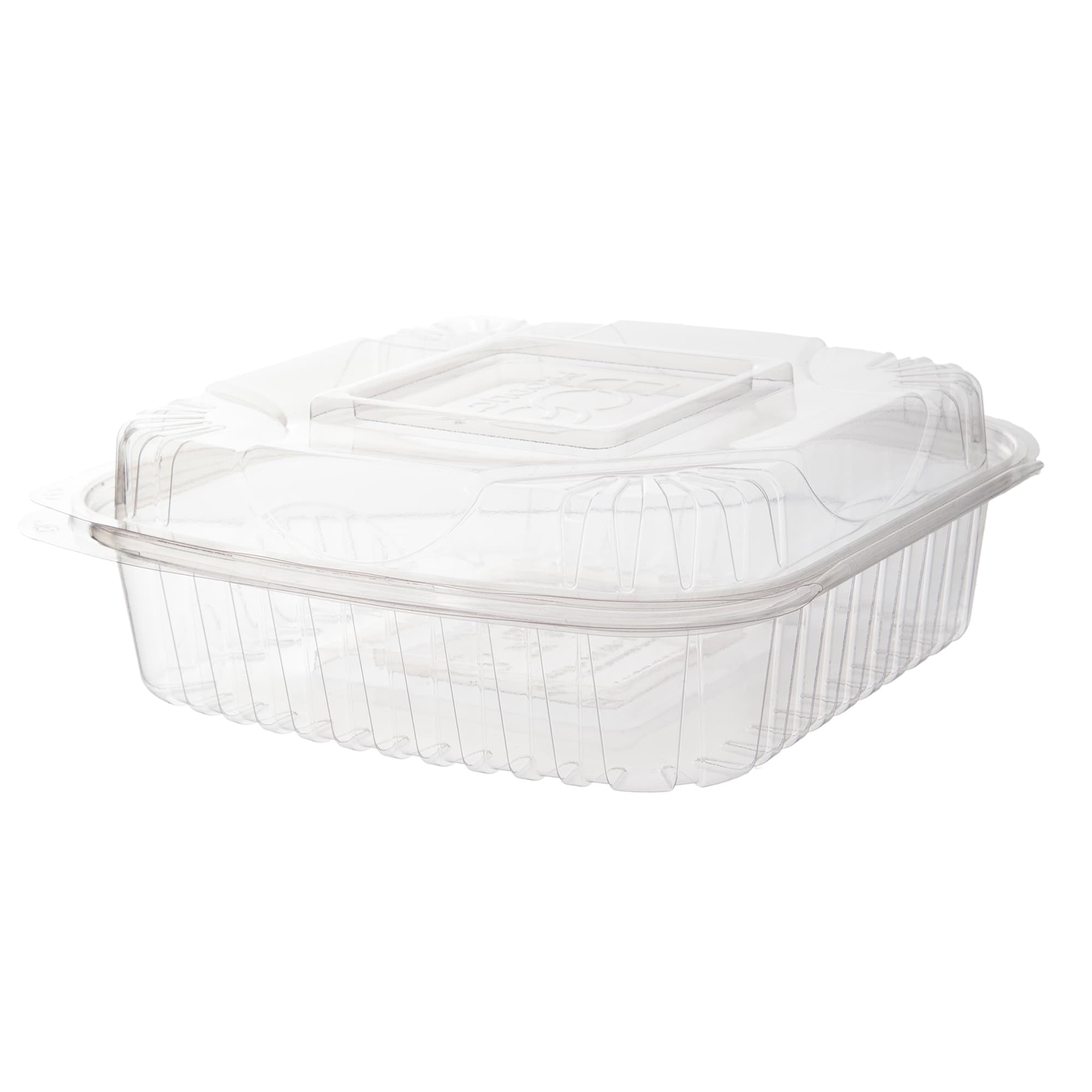 Eco Products Hinged Lid Food Container - 8" x 8" x 3", PLA (EP-LC81)