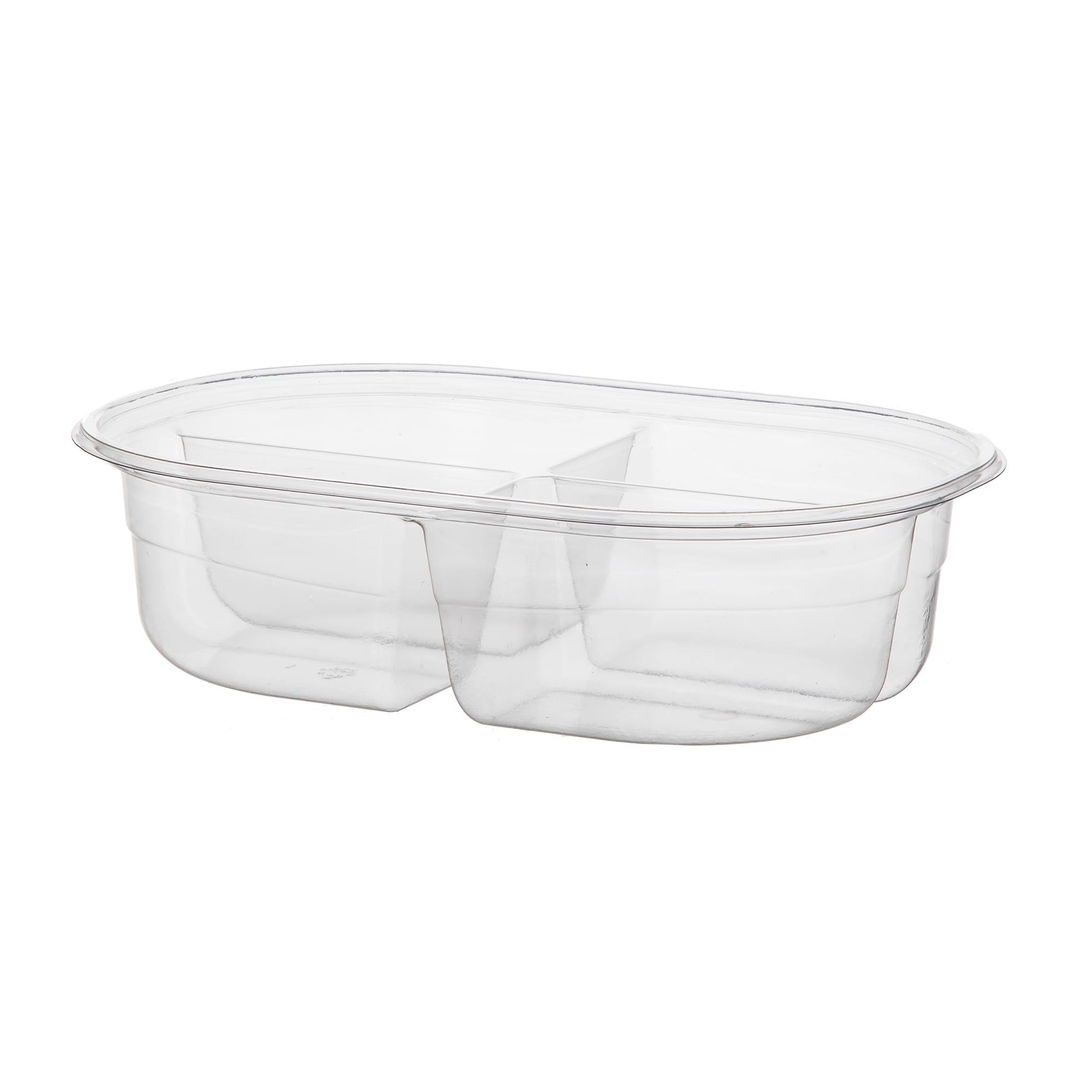Eco Products 32 oz Deli Container w/ (4) Compartments - PLA, Clear (EP ...