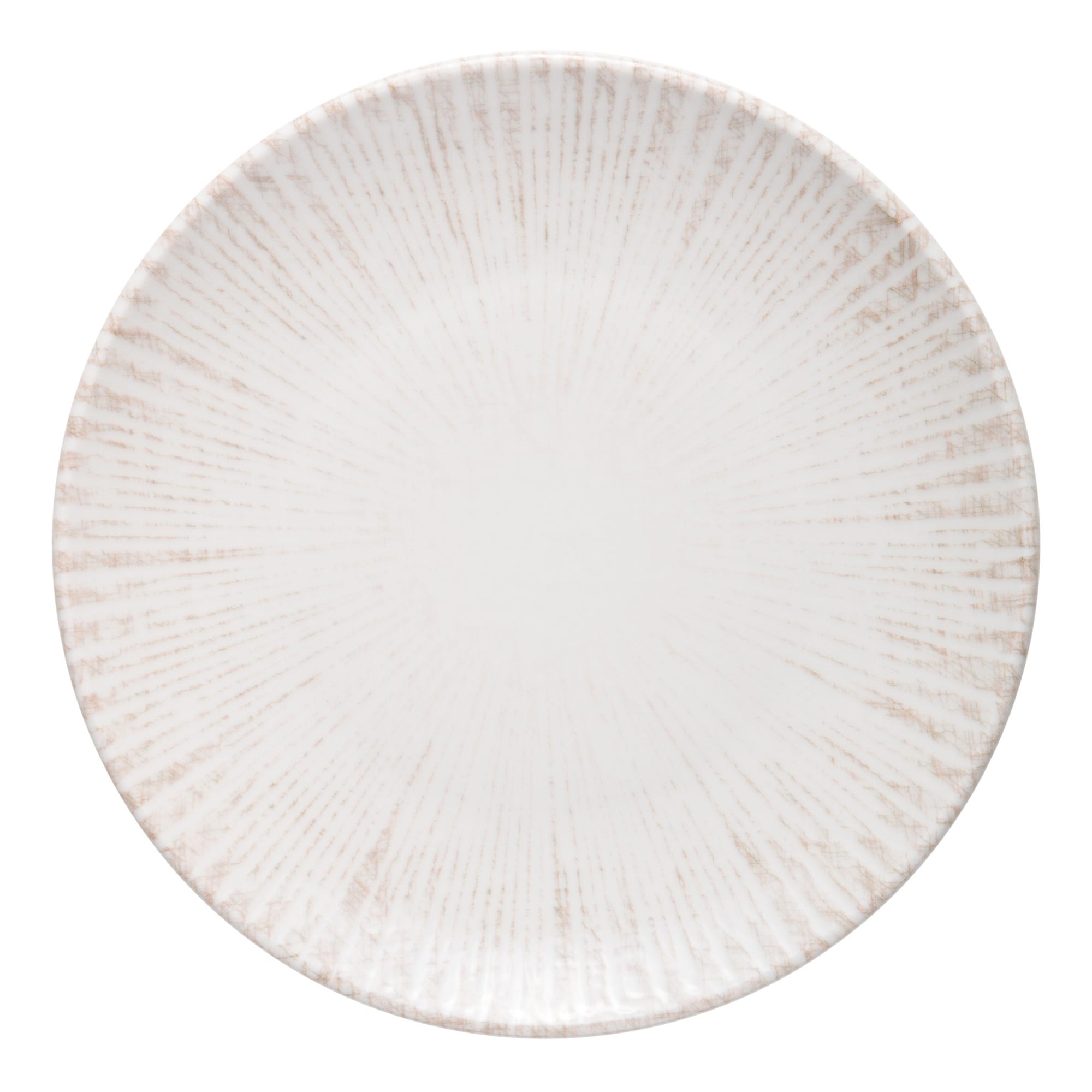 Mikasa Hospitality 9 13/16" Round Ray Coupe Plate - Fine China, Brown ...