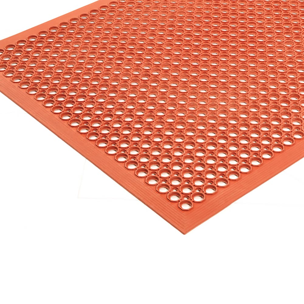 NoTrax 562S0035RD Sanitop® Grease-Resistant Floor Mat - 3' x 5', 1/2 ...
