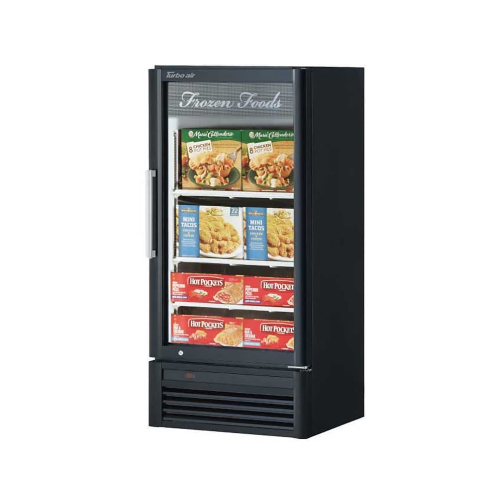 Turbo Air TGF-10SD-N 25 3/4" One Section Display Freezer w/ Swing Door ...