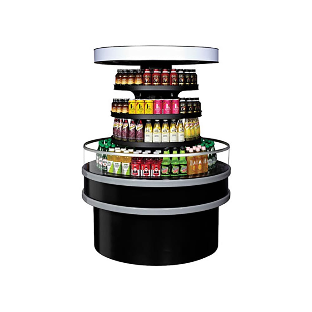 Turbo Air TIOM-48RB-N 48" Vertical Island Open Air Cooler w/ (3) Levels ...