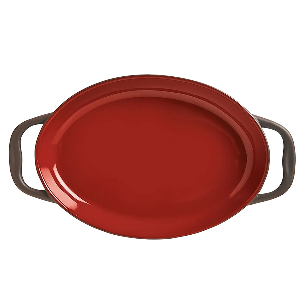 Libbey CBC-005 60 oz Coos Bay Oval Tray w/ Handles - Ceramic, Chili