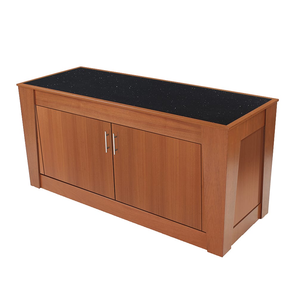 Forbes Industries 72" Mobile Induction Table w/ Glass/Stone Countertop ...