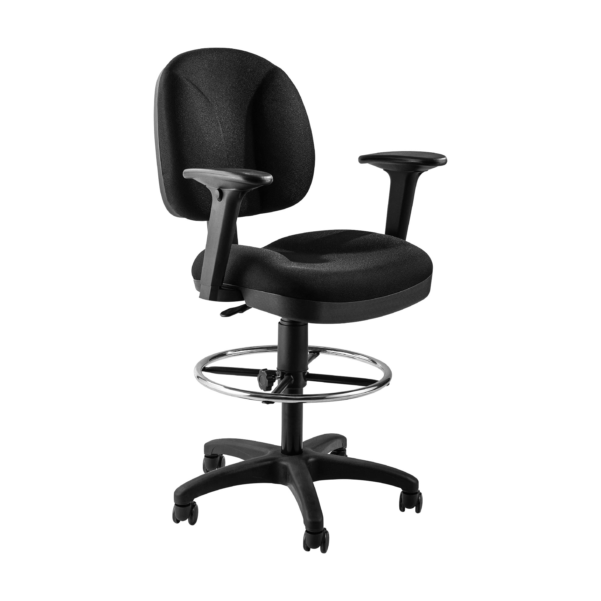 National Public Seating CTS-A Swivel Task Chair w/ Mid Back & Padded ...