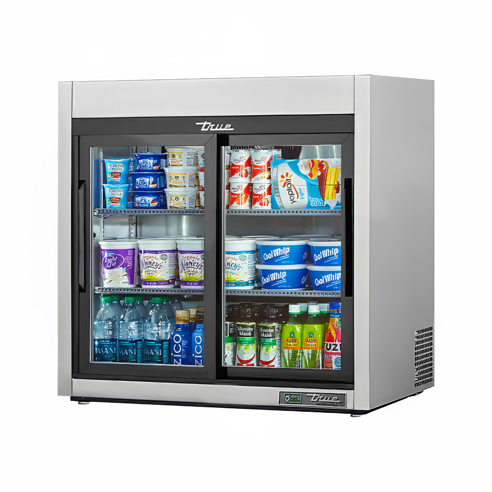 True TSD-09G-HC-LD 36" Countertop Refrigerator w/ Front Access ...