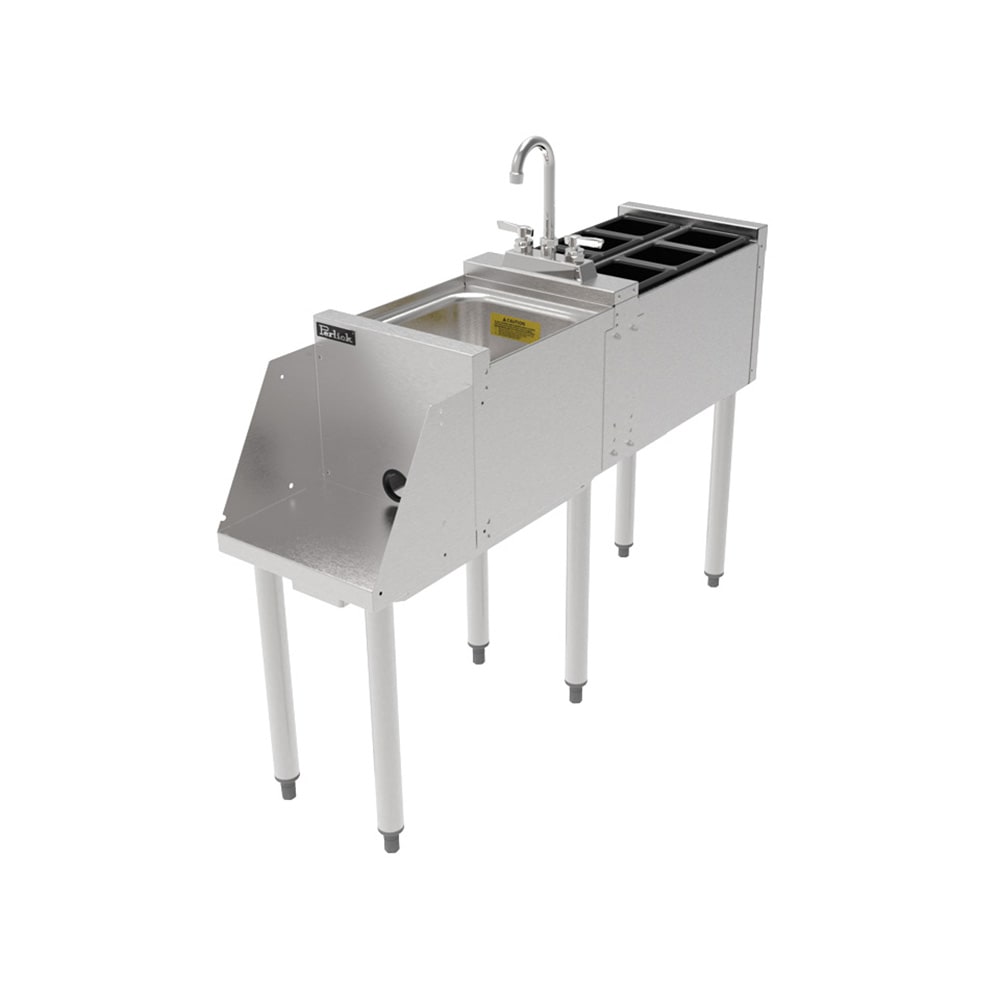 Perlick TSS12BS 12" Underbar Blender Station w/ Dump Sink & Junction Box