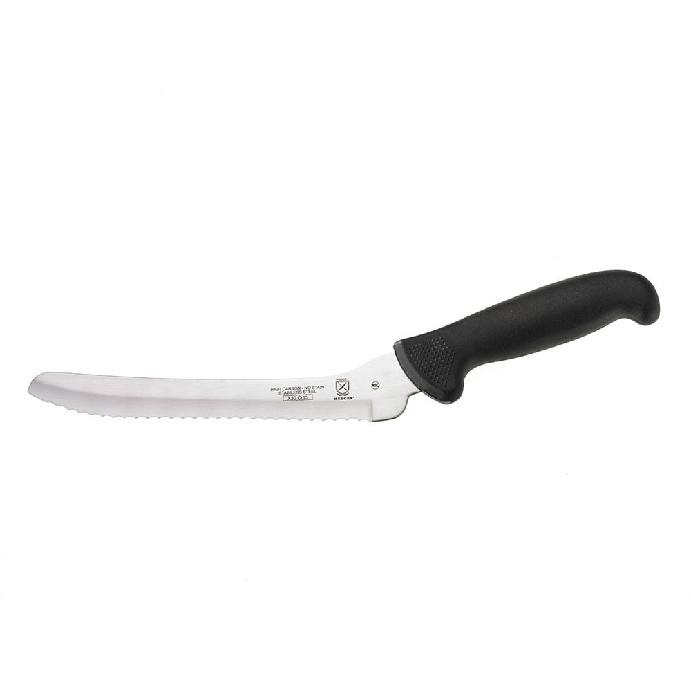 Mercer Culinary M18135BK 8" Bread Knife w/ Black Polypropylene Handle ...