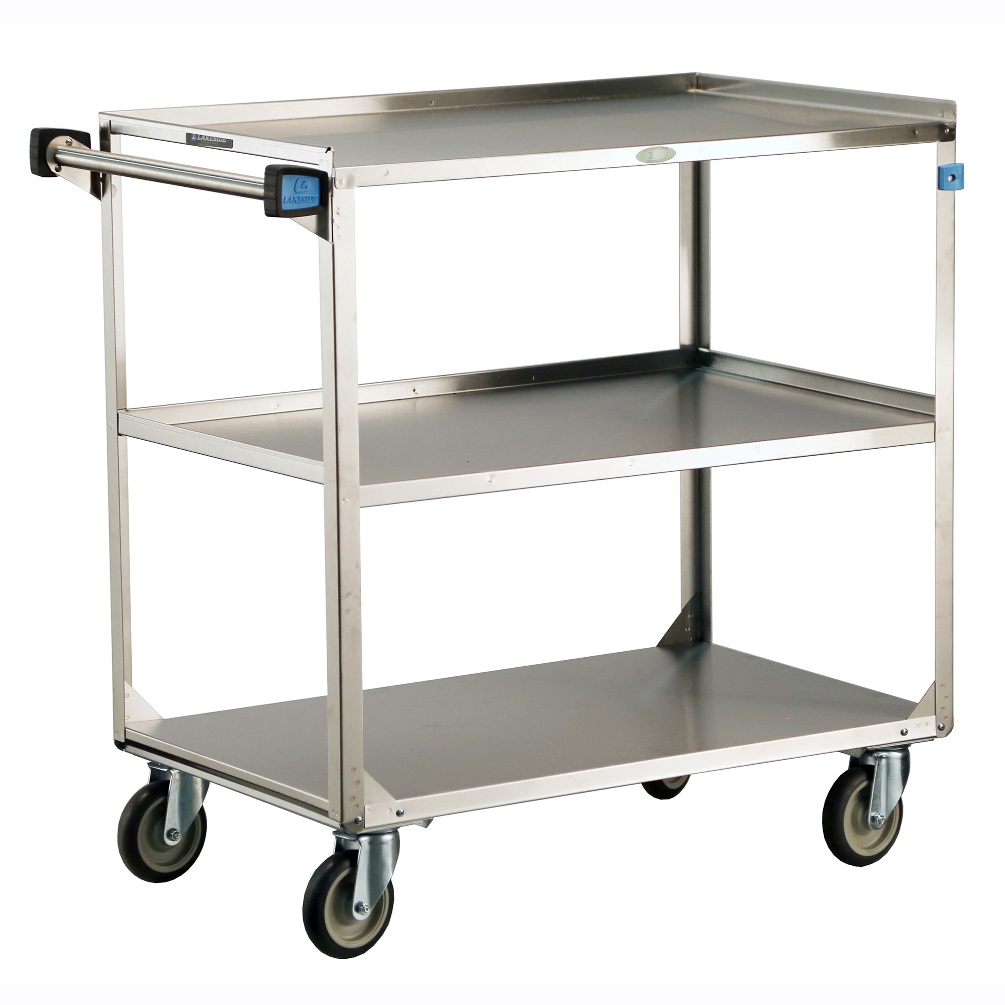 Lakeside 444 39 1/4" Queen Mary Cart w/ 3 Level, 500 lb Capacity