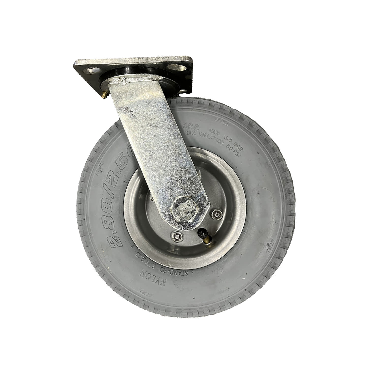 CSL 8" Swivel Pneumatic Caster, Gray (P2000-20-8GS)