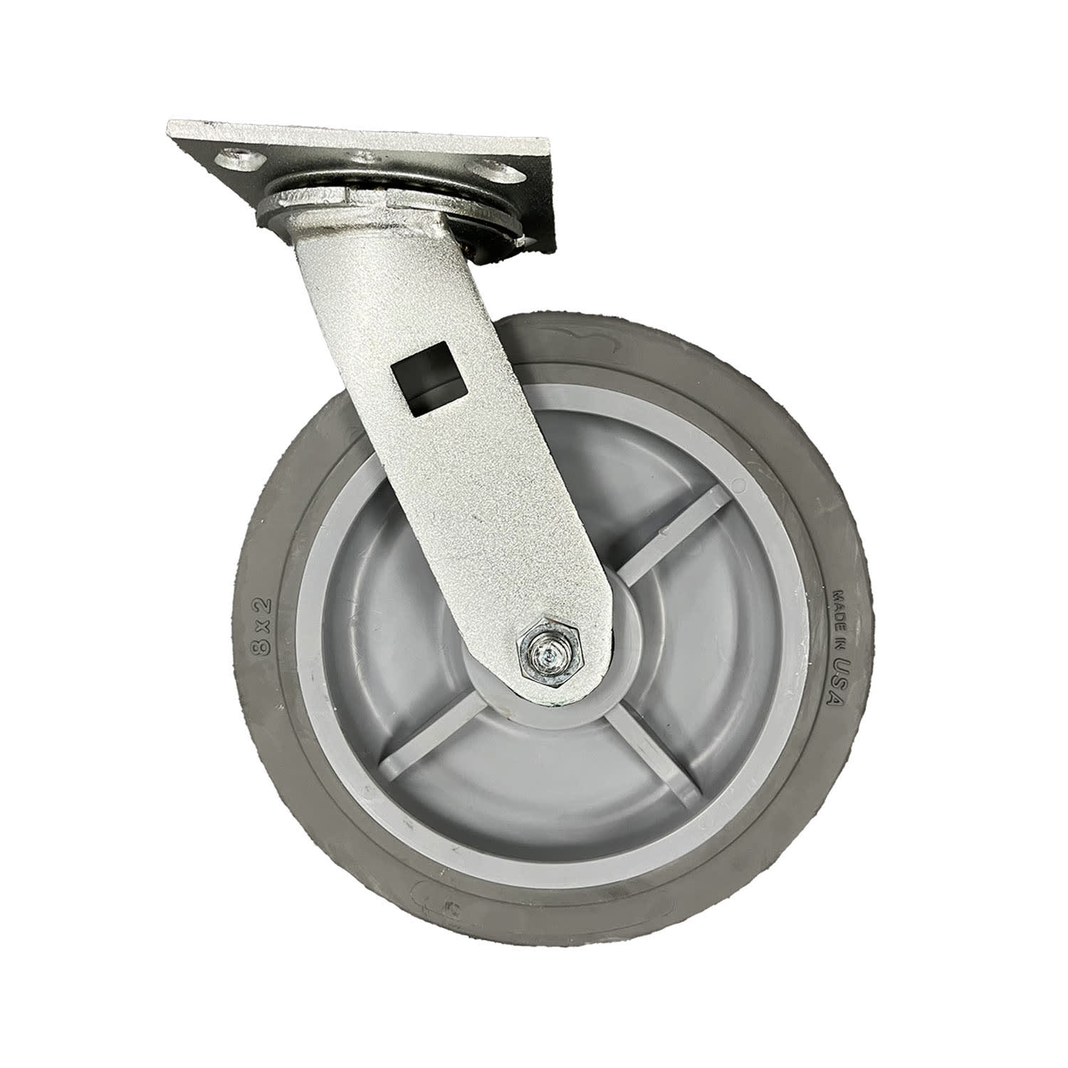 CSL 8" Swivel Poly Caster, Gray (P2000-50-8S)