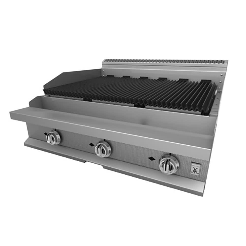 Hestan 36" Heavy-Duty Gas Charbroiler w/ Cast Iron Grate - Natural Gas ...