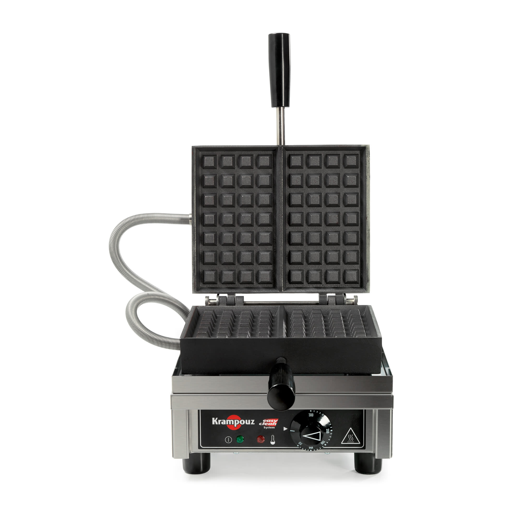 Krampouz Single Liege Waffle Maker w/ Cast Iron Grids, 1440W (WECCHCAS)