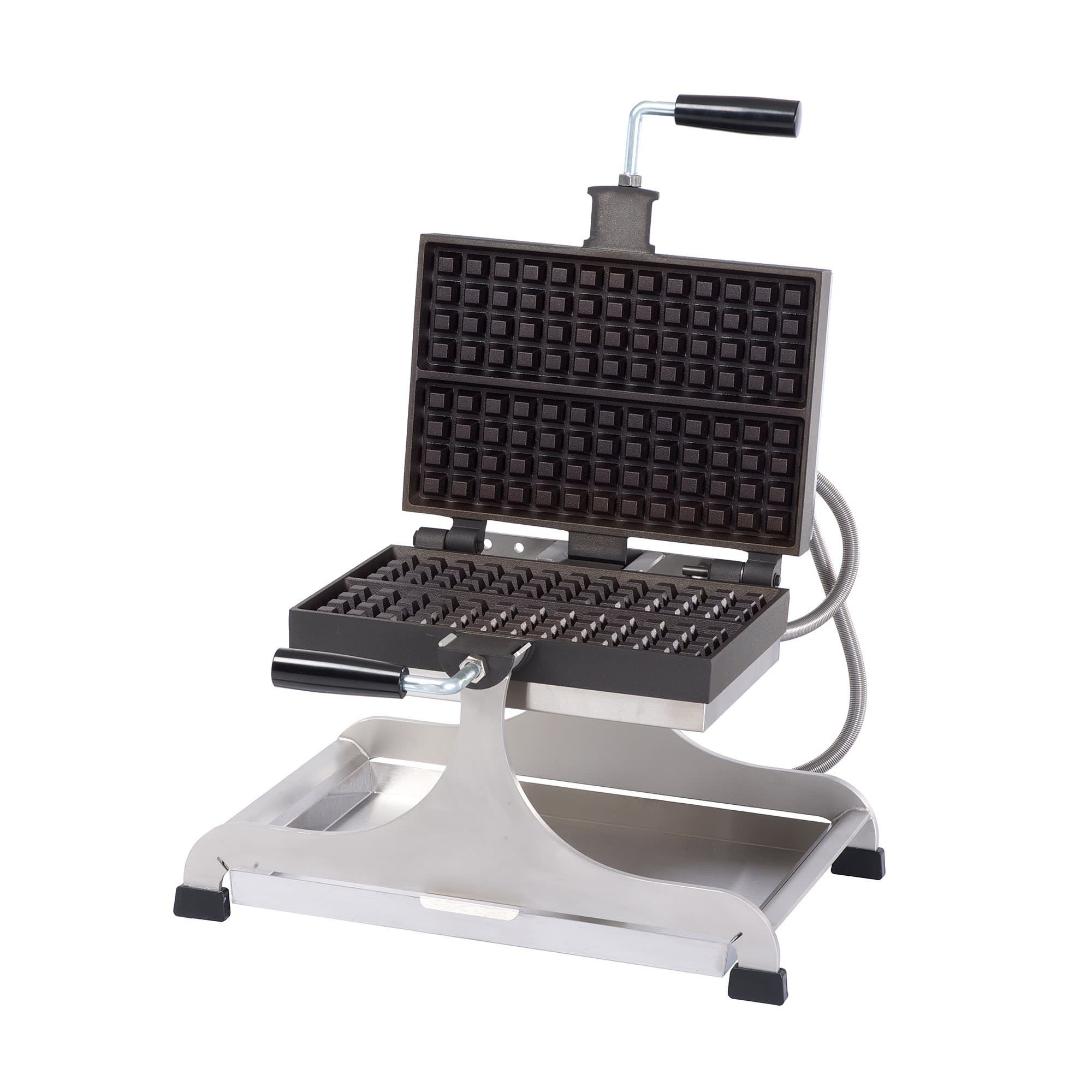Krampouz Single Liege Waffle Maker w/ Cast Iron Grids, 2600W (WECCIEAT)