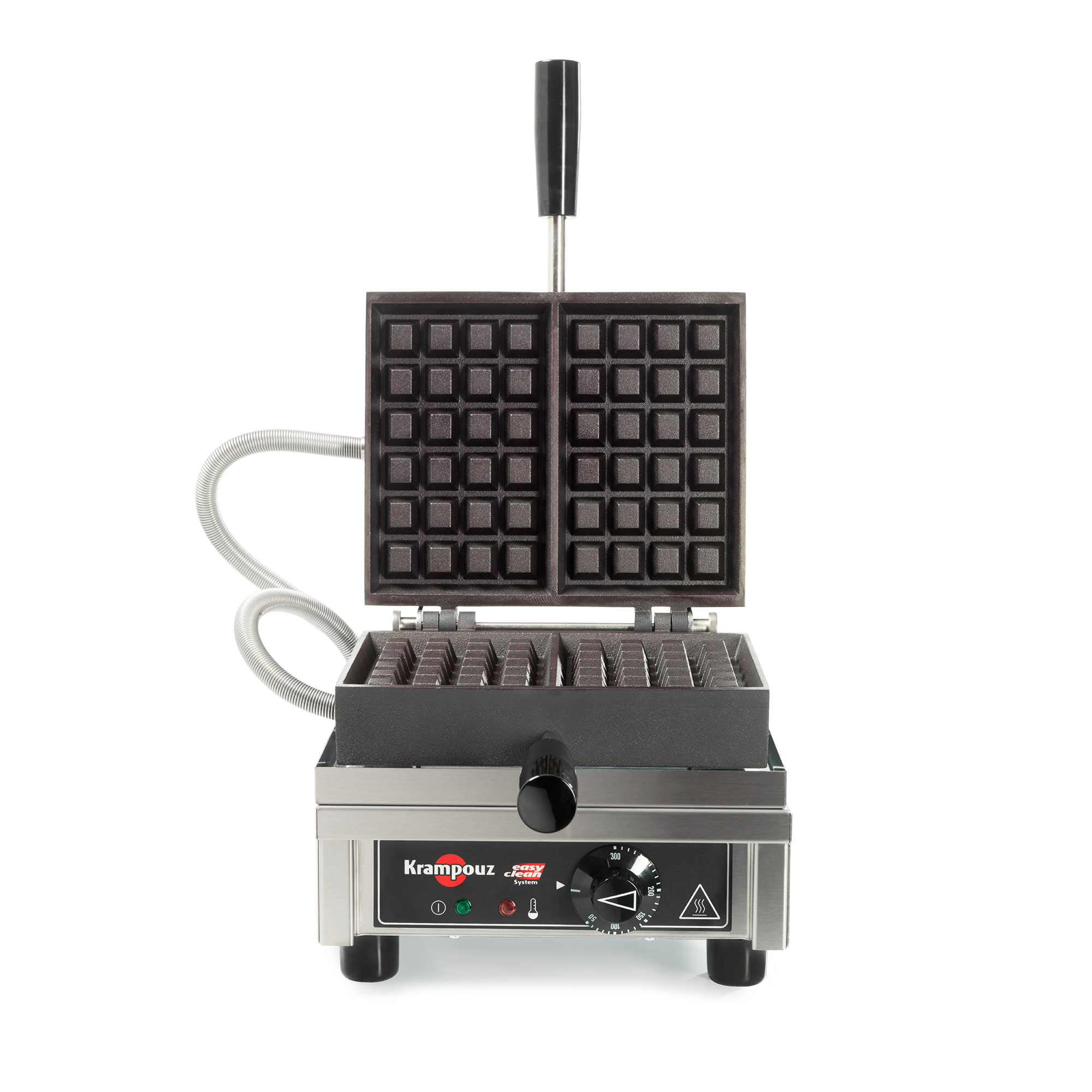 Krampouz Single Brussels Waffle Maker w/ Cast Iron Grids, 1440W (WECCBCAS)