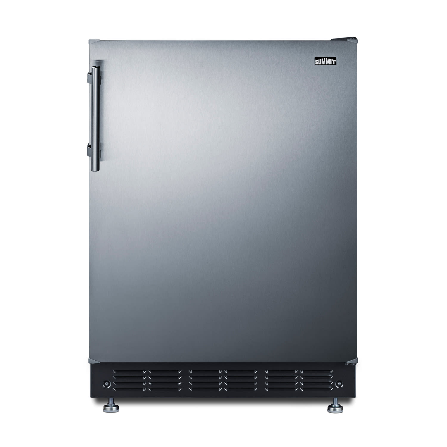 Summit FF6BK2SSRS 5.5 cu ft Undercounter Home Refrigerator w/ (1) Solid ...
