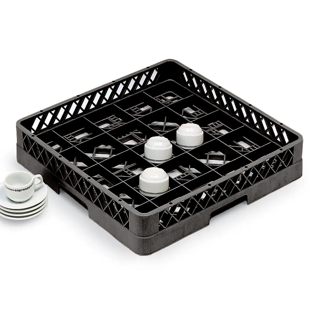 Vollrath TR16 Rack-Master Glass Rack w/ (25) Compartments - Black