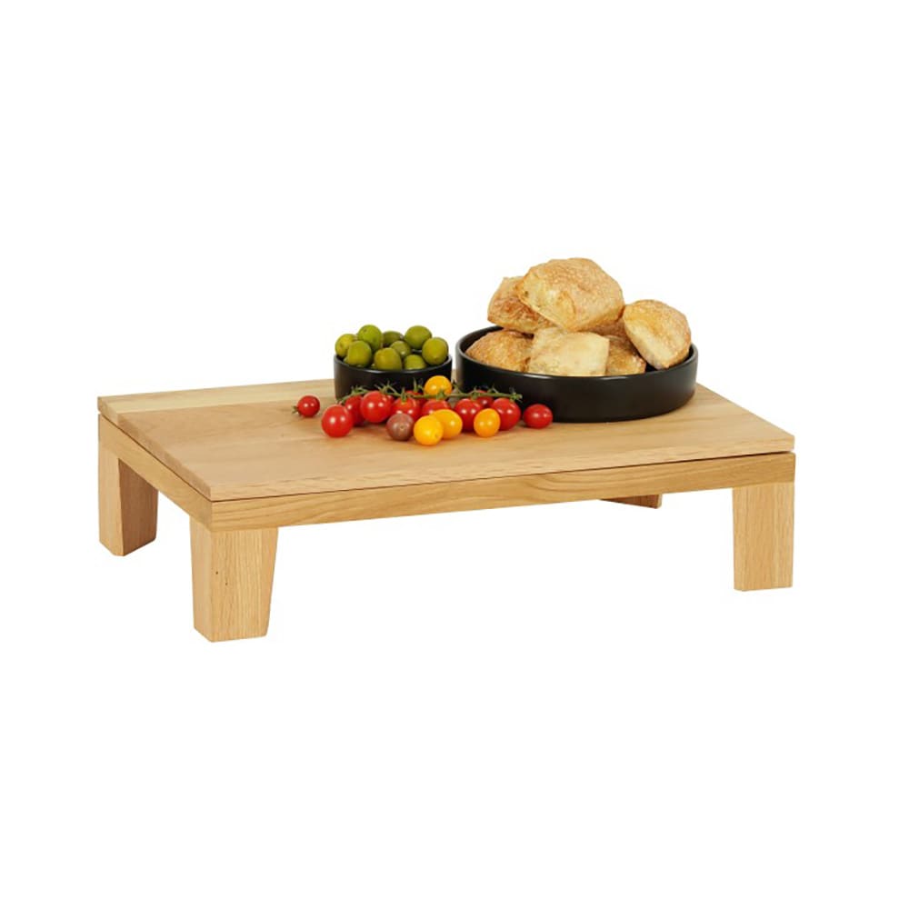 Cal-Mil 23600-6-21 Rectangular Display Tray - 12" x 20" x 6", Oak