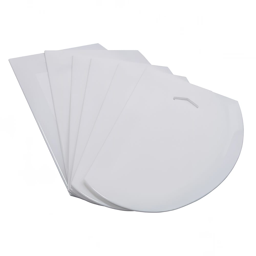 Winco PDS-7 Dough Cutter/Scraper - 7 1/2" x 4 3/4", Plastic, White