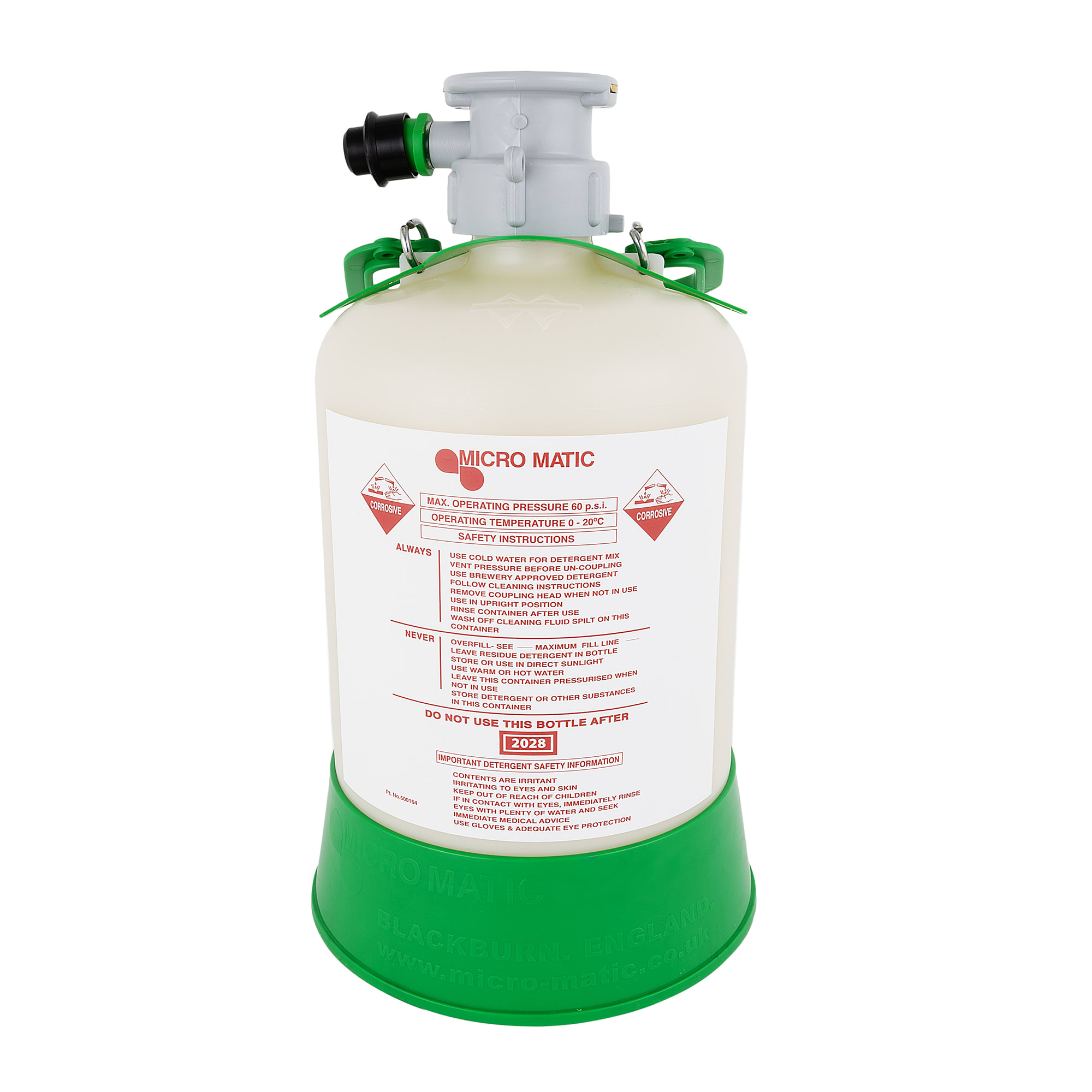 Micro Matic M5-801147 1 1/3 gal "D" System Cleaning Bottle Kit