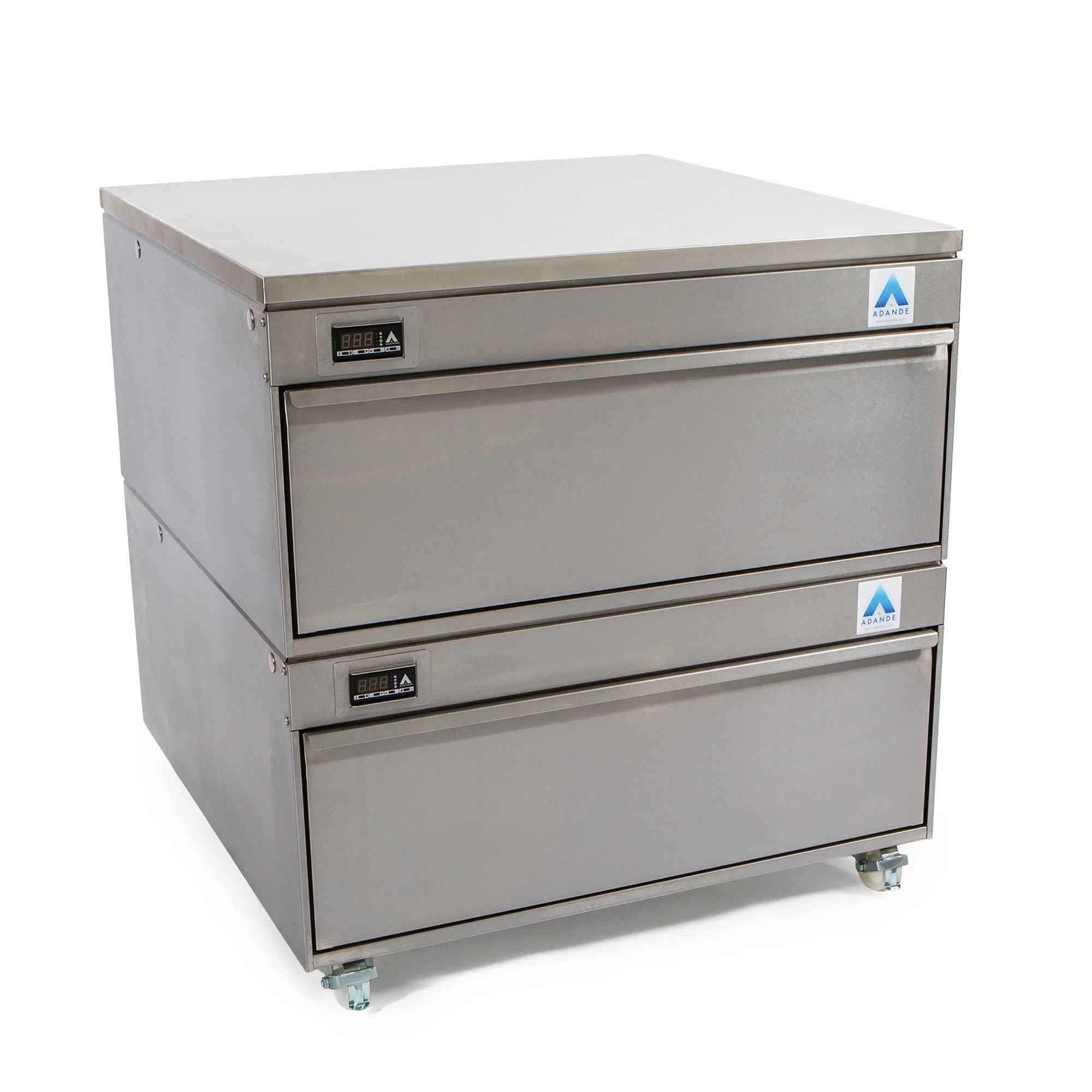 Adande VCR2PREPSTATION 34 3/5" Worktop Refrigerator/Freezer Combo w/ (2 ...