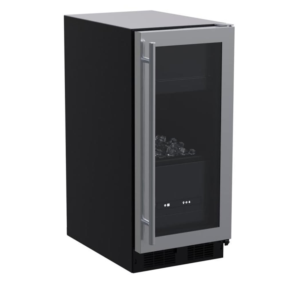 Marvel MLCL215SG01B 15"W Full Cube Undercounter Ice Machine - 39 lbs ...