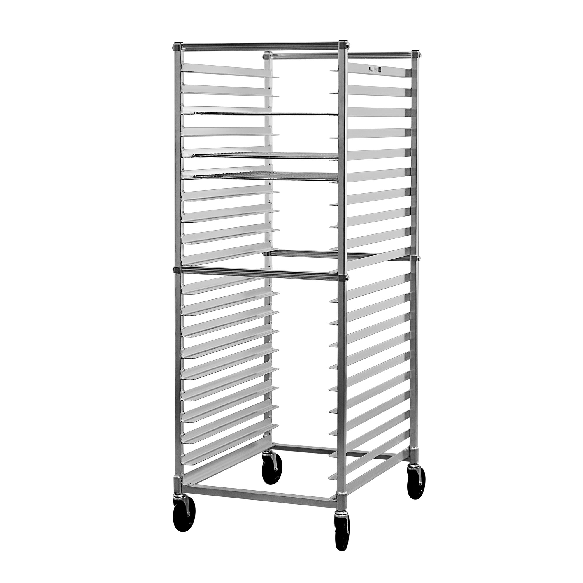 New Age Mobile Full Height Doughnut Screen Rack w/ Open Sides & (2 ...