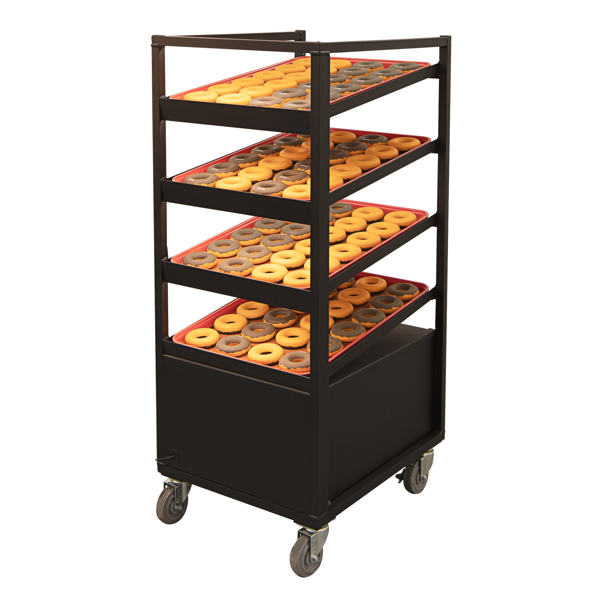 New Age Floor Model Non Refrigerated Donut Display Rack w/ Open Shelves ...