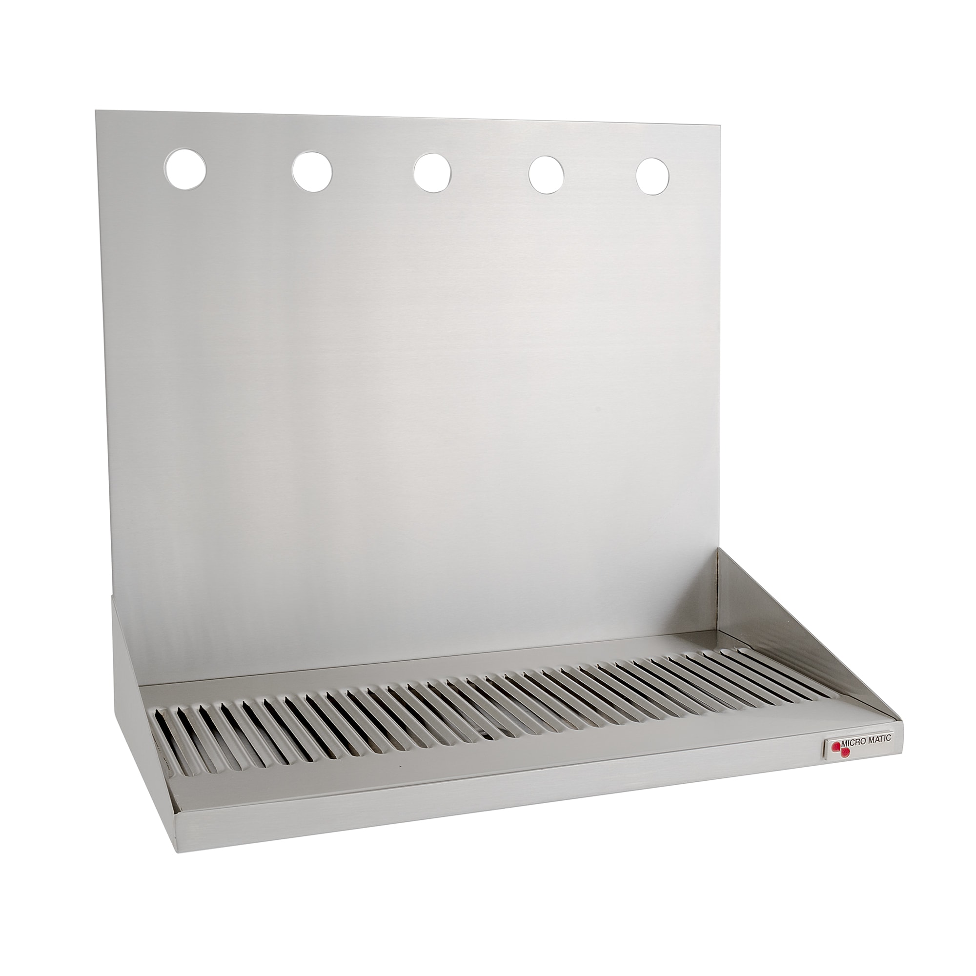 Micro Matic DP-322LD-5 Wall Mount Drip Tray Trough w/ 1/2" Drain - 16"W ...