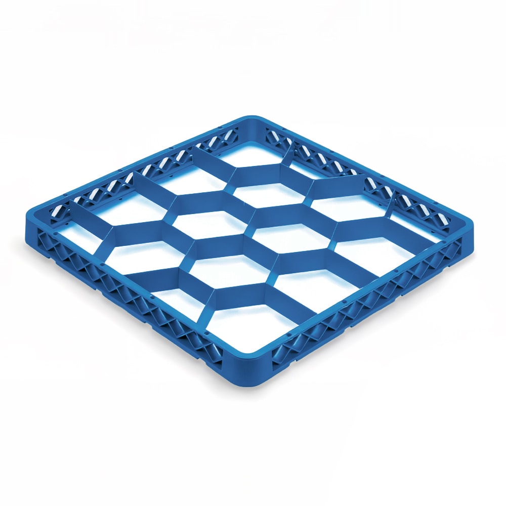 Vollrath TRJ Full Size Glass Rack Extender w/ (12) Compartments, Royal Blue