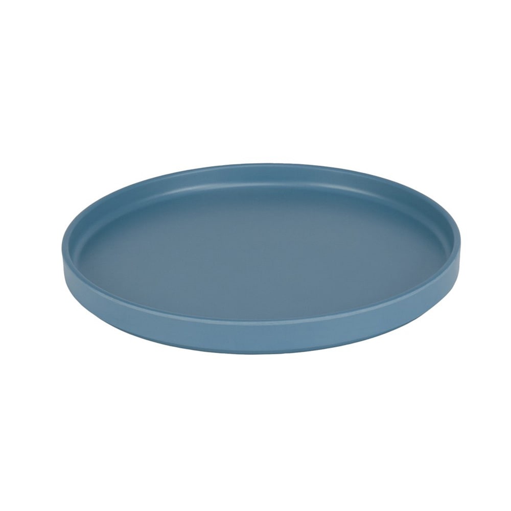 Cal-Mil 22026-10-111 10 1/4" Round Melamine Hudson Plate, Stone Blue