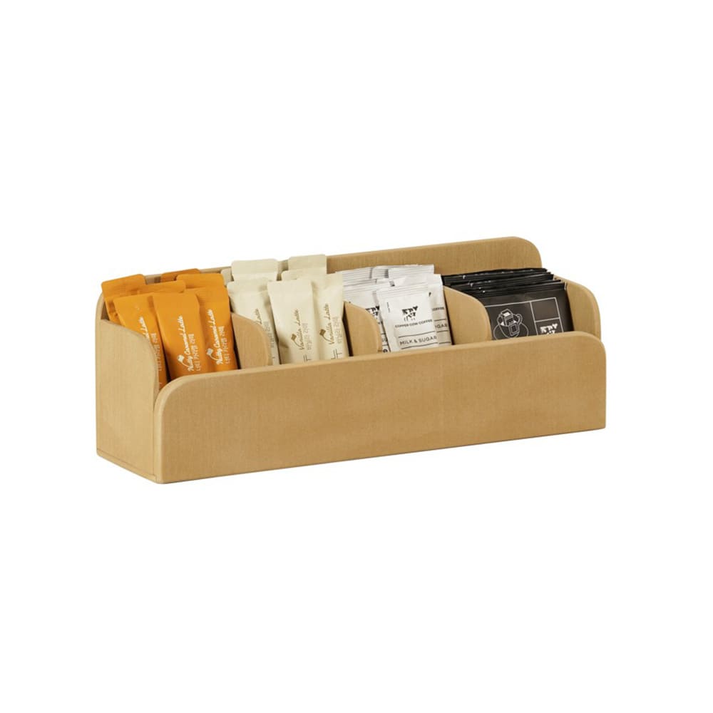 Cal-Mil 23427-122 Condiment Organizer w/ (4) Bins - Brown