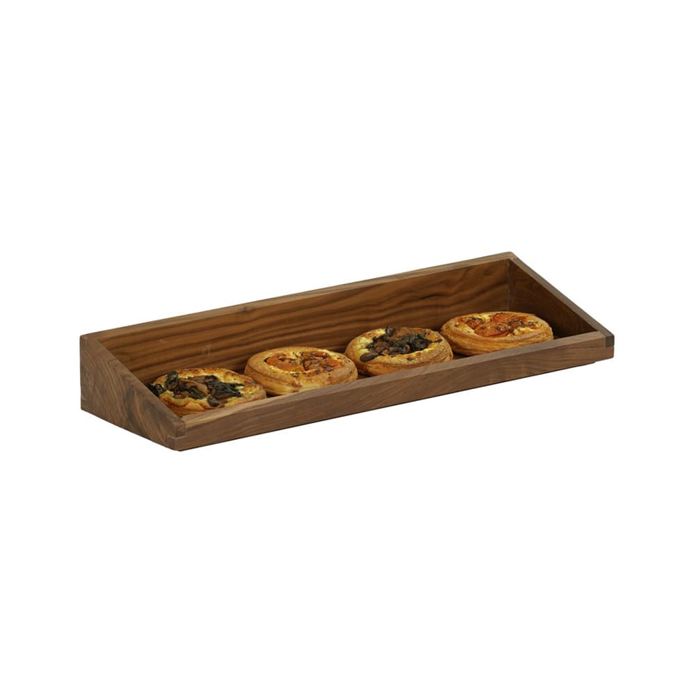 Cal-Mil 23442-620-78 Rectangular Display Tray - 10" x 6" x 3", Walnut
