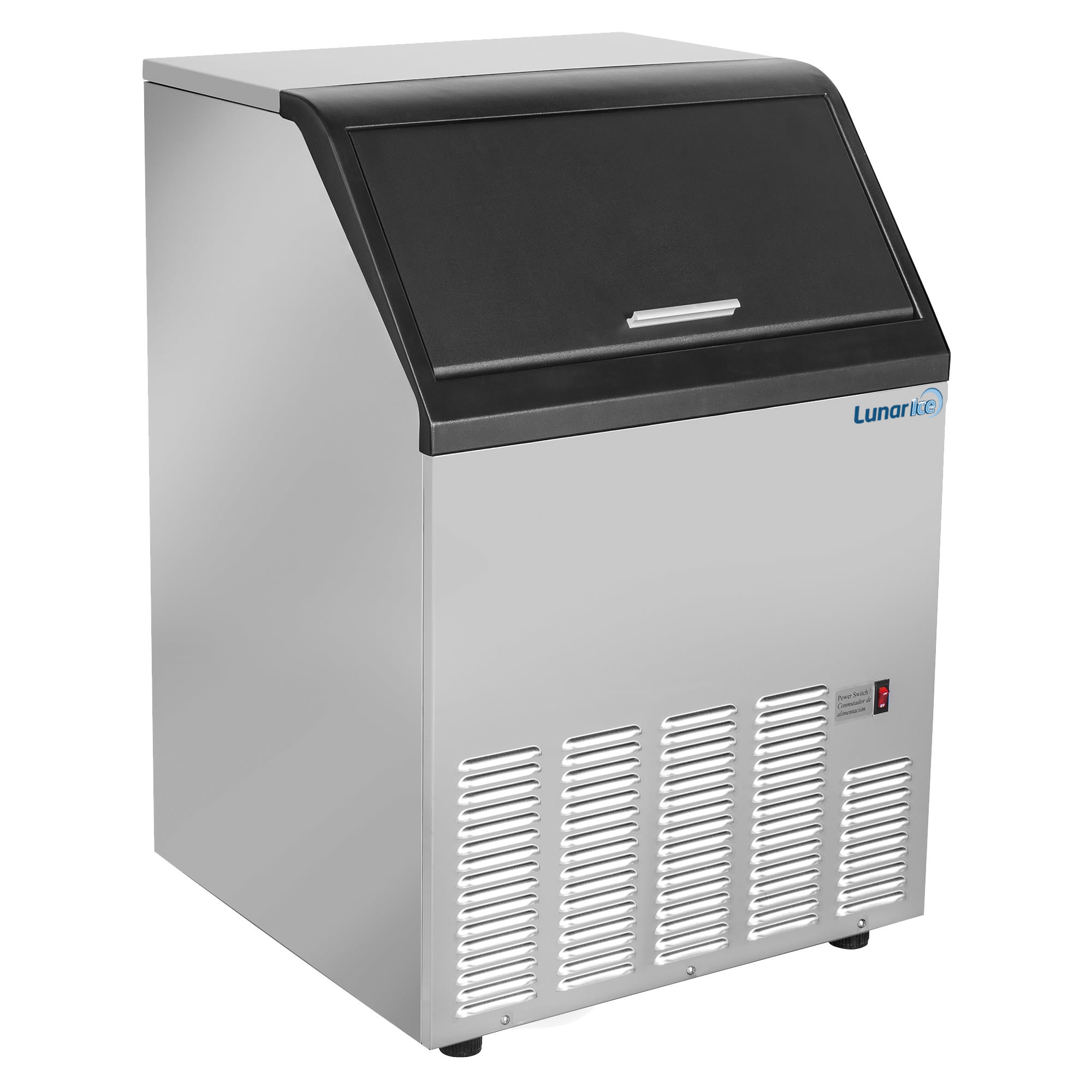 Lunar Ice 22"W Full Cube Undercounter Ice Machine - 120 lbs/day, Air ...