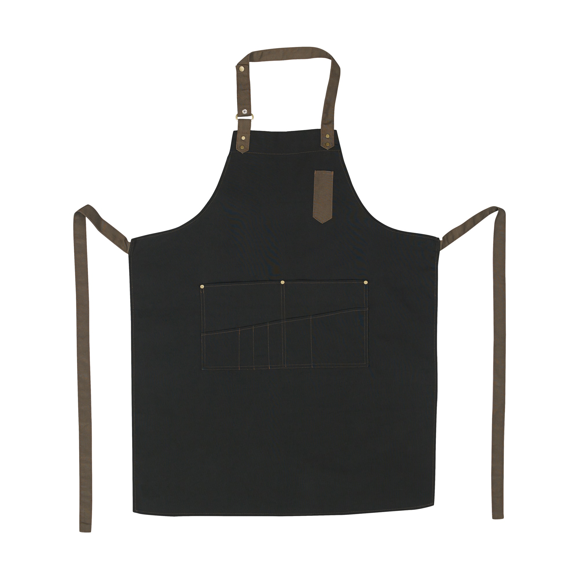 Winco BA-3327K Full Length Bib Apron w/ (9) Pockets - 33" x 27", Poly ...