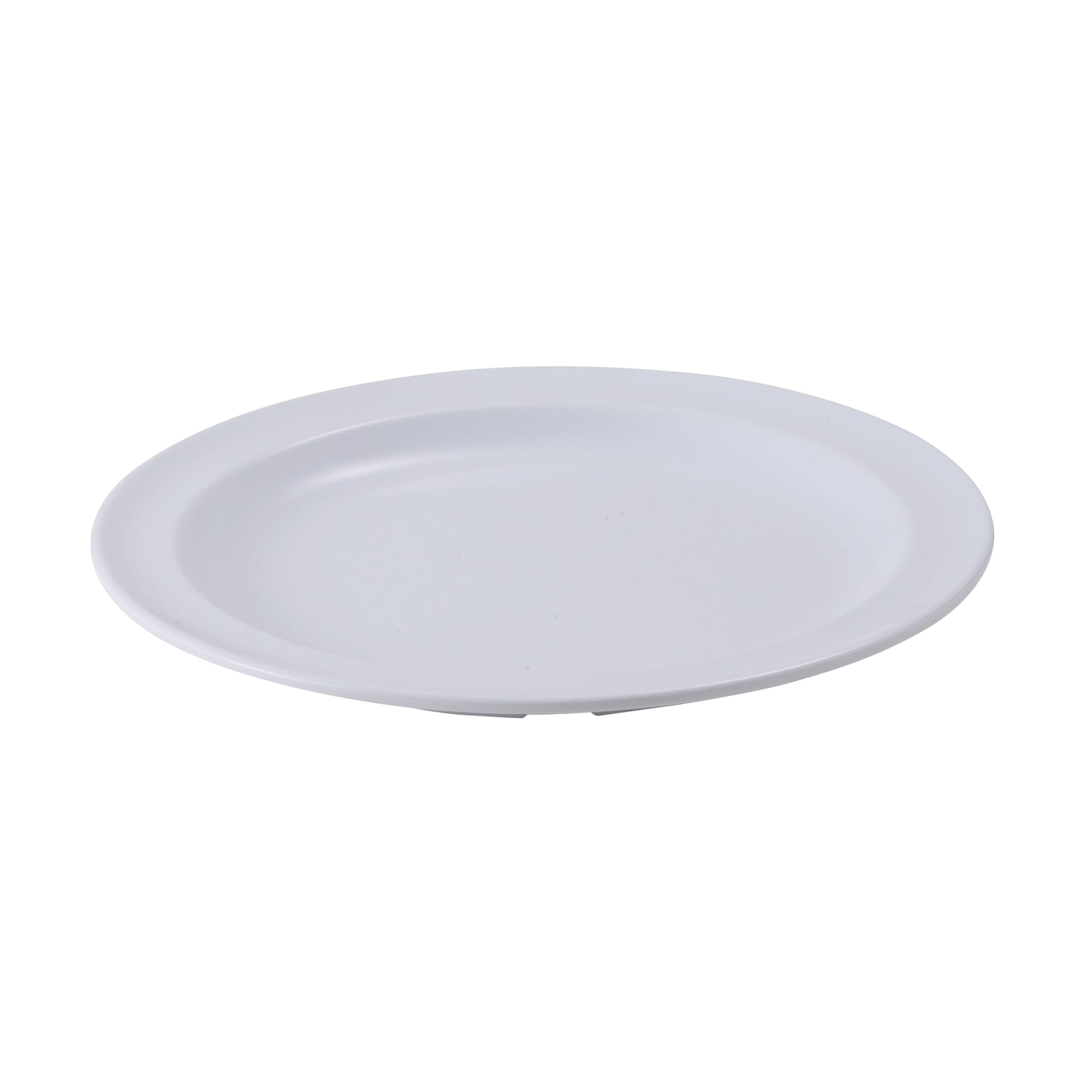 Winco MMPR-8W 8" Round Melamine Dinner Plate, White