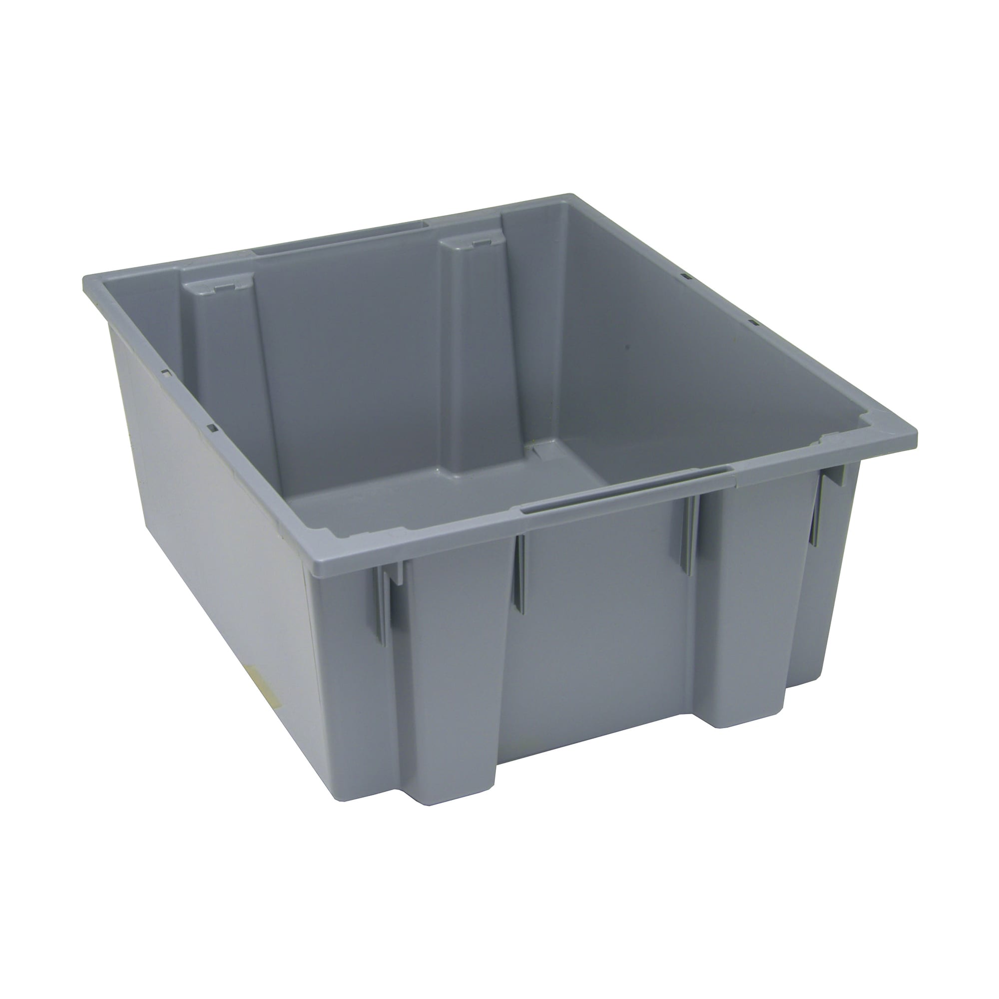 Quantum Food Service Stack & Nest Shelf Tote - 23 1/2" x 19 1/2", Gray ...