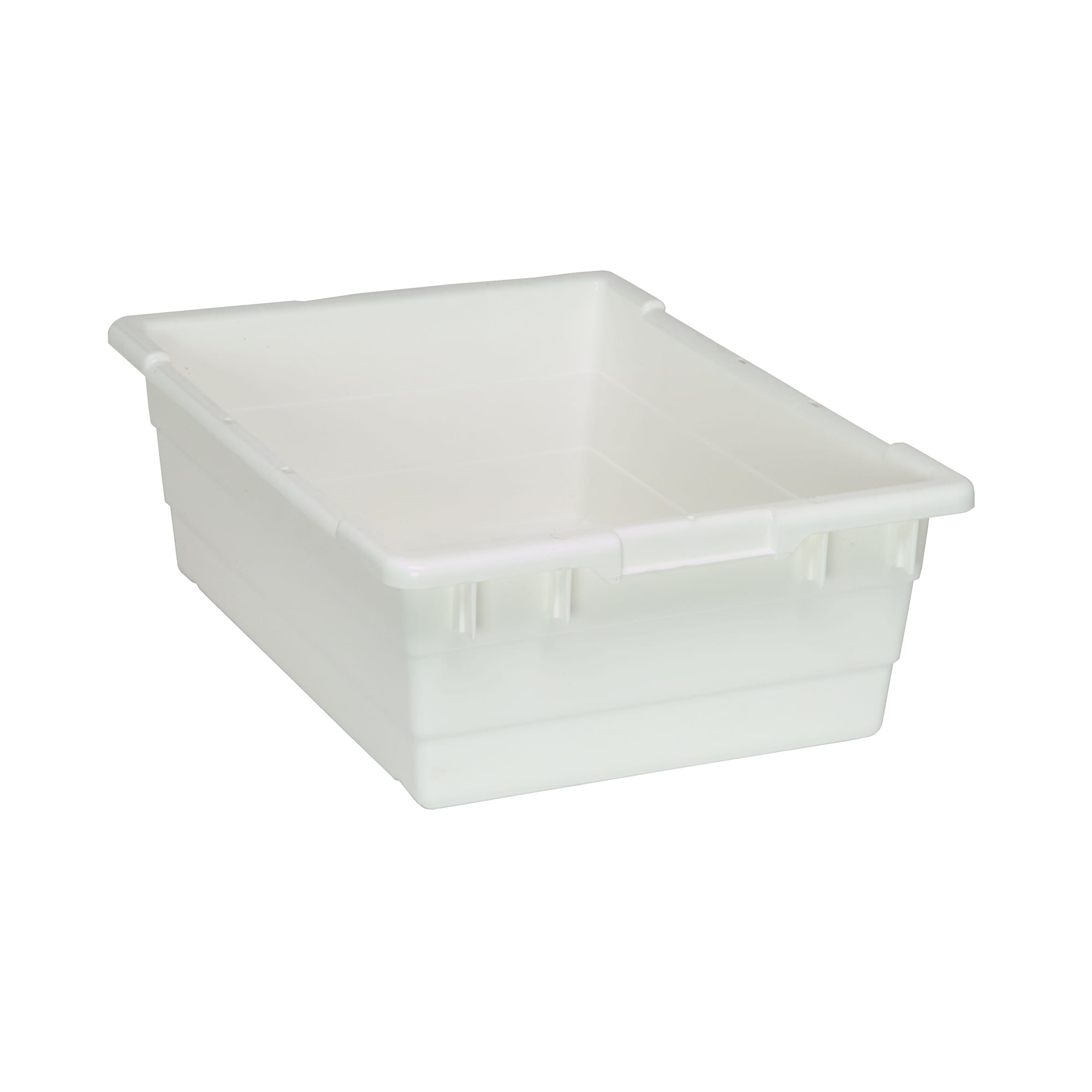 Quantum Food Service Cross Stack Shelf Tub - 23 3/4" x 17 1/4", White ...