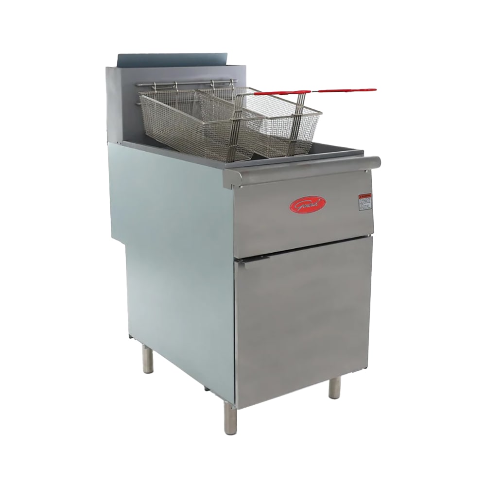 General GFF5-70LP Gas Fryer - (1) 70 lb. Vat, Floor Model, LP Gas