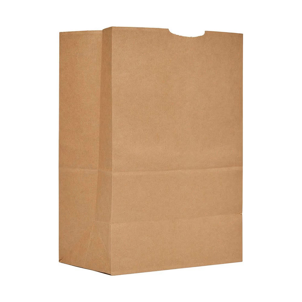 AJM Packaging Grocery Bag - 17" x 12", Kraft Paper (GS65NP5C)
