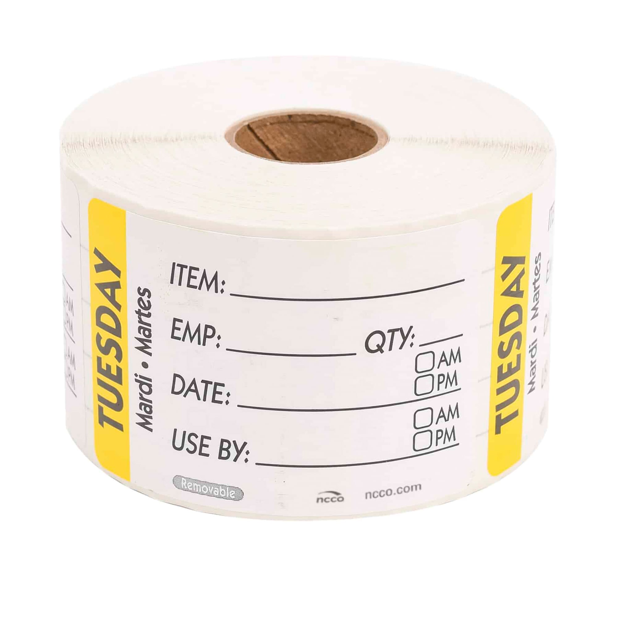 National Checking Company Rectangular Write On Food Storage Label - 2 ...