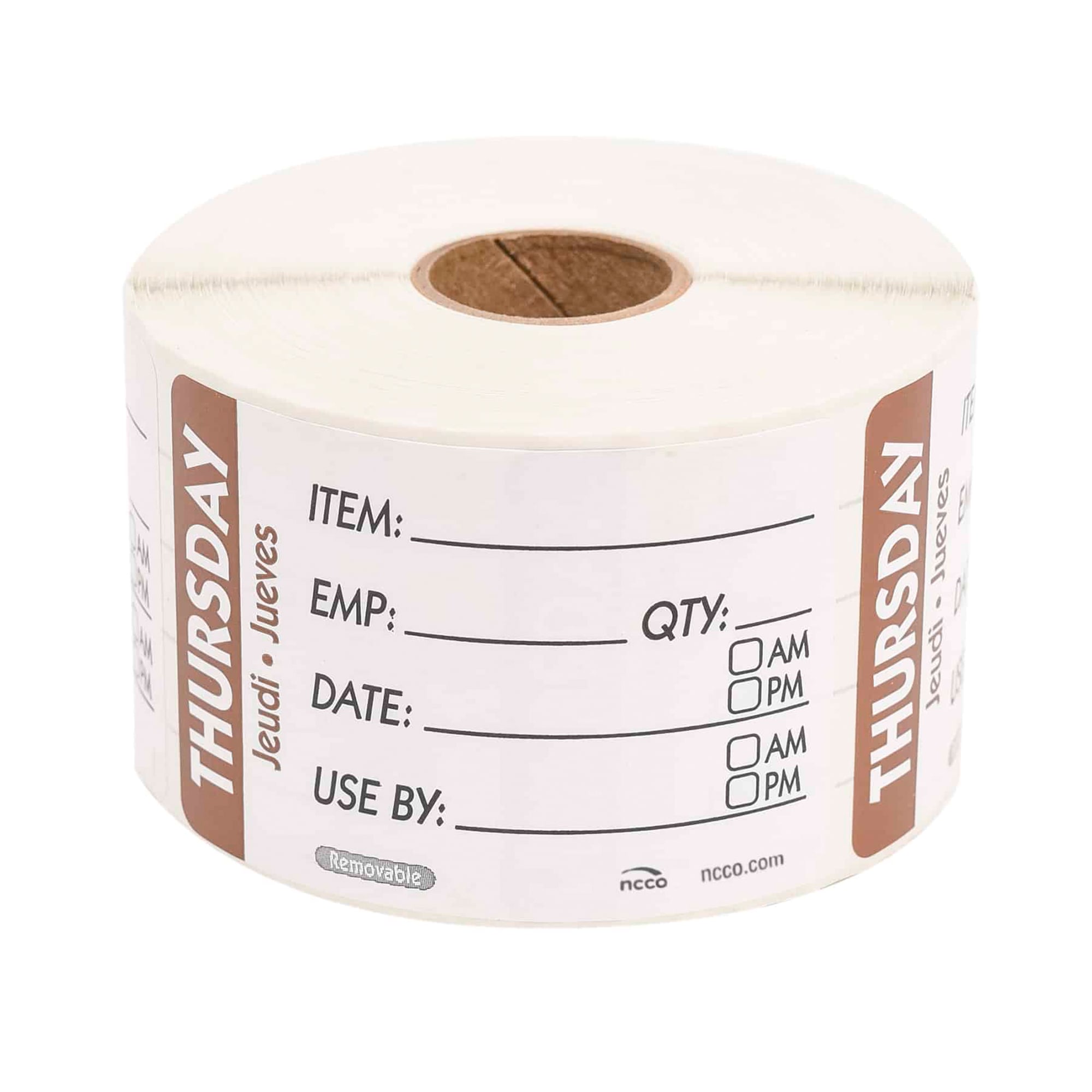 National Checking Company Rectangular Write On Food Storage Label - 2 ...
