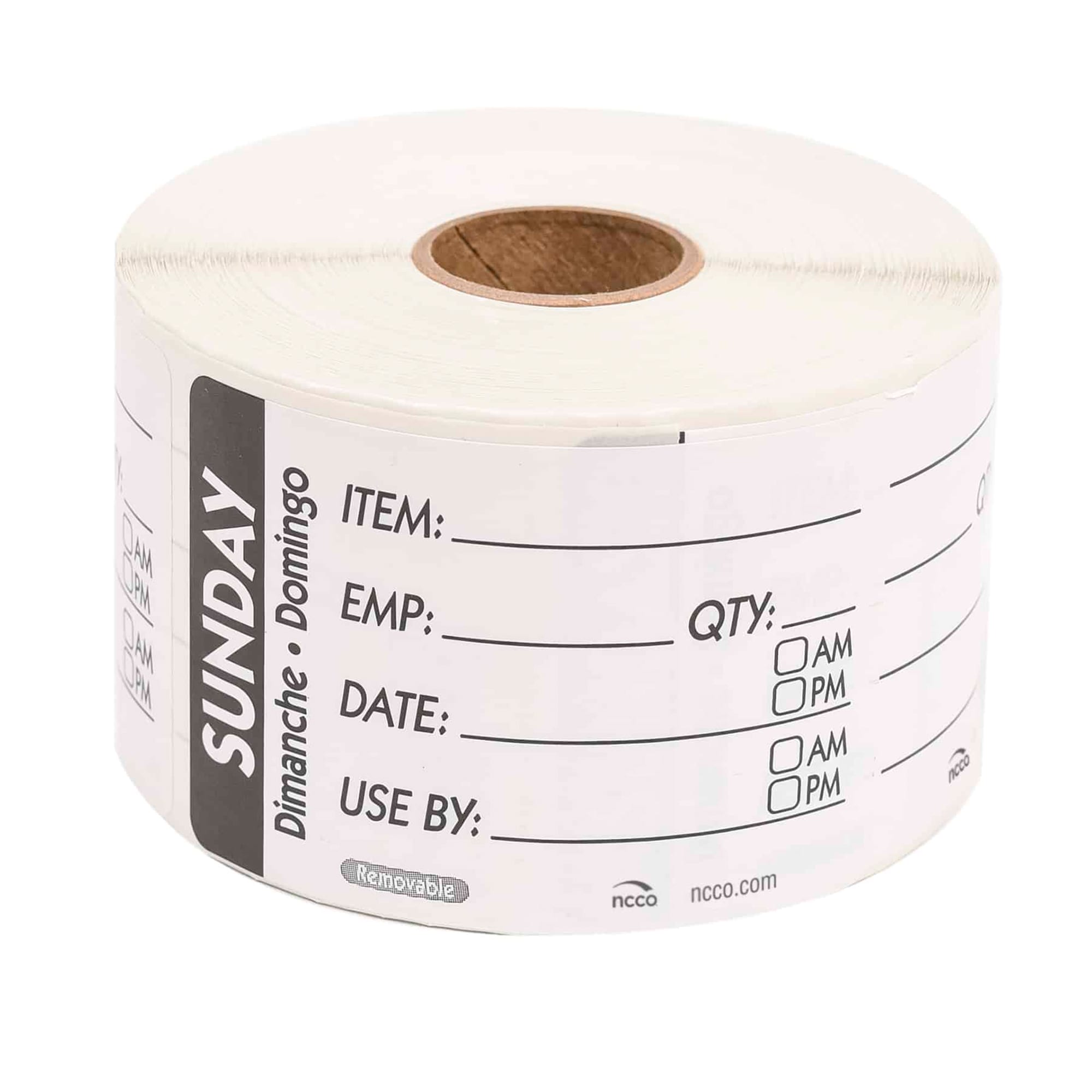 National Checking Company Rectangular Write On Food Storage Label - 2 ...
